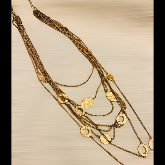 Jewelry | Brassy Gold Long Necklace | Poshmark